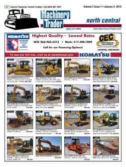 MachineryTrader.com | Machinery Trader North Central Digital Edition Archive