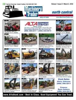 MachineryTrader.com | Machinery Trader North Central Digital Edition Archive